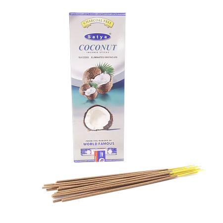 Благовония Satya Hexa Coconut Кокос аромапалочки уп-6шт SH-COC SH-COC ...
